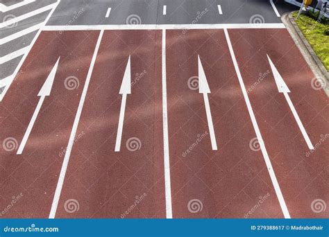 Aerial View Of A Multi Lane Road Stock Image Image Of Empty Urban