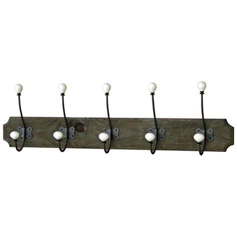 Sturdy Antique Black Wall Double Hooks Interior Flair