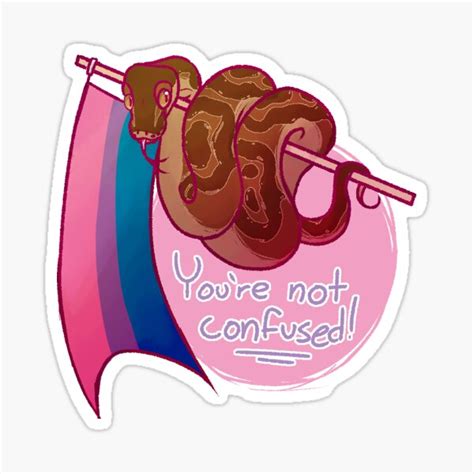 Bi Pride Ball Python Sticker For Sale By Hitamory Redbubble