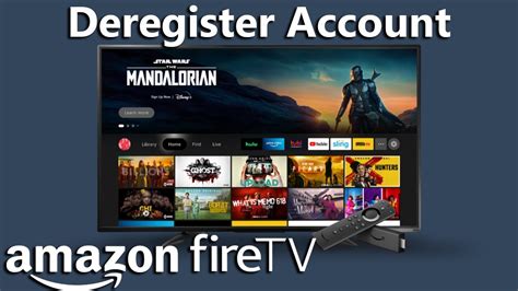 How To Log Out Of Amazon Fire TV Fire TV Stick Cube Deregister Amazon Account YouTube