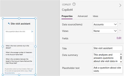 将 Copilot 控件添加到画布应用中 Power Apps Microsoft Learn