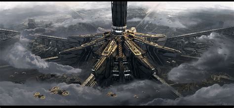 Megalopolis 1 Lemuel Calpito Futuristic Sci Fi City Structure Sci