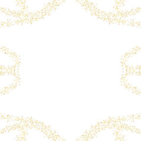 Golden Glitter Frame For Decoration Golden Glitter Decorative Frame
