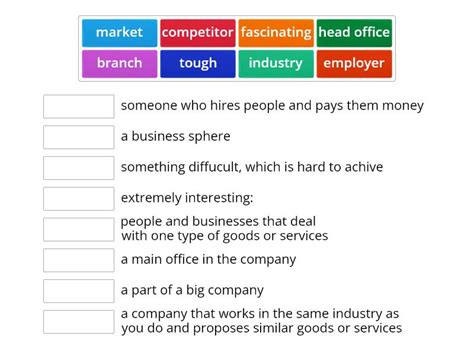 Bepre Intermadiate Revision Unit 1 Match Up