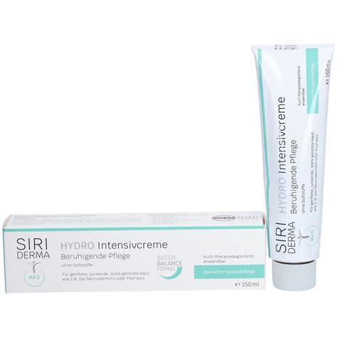 Siriderma Hydro Intensivcreme Ohne Duftstoffe 150 Ml Shop Apotheke