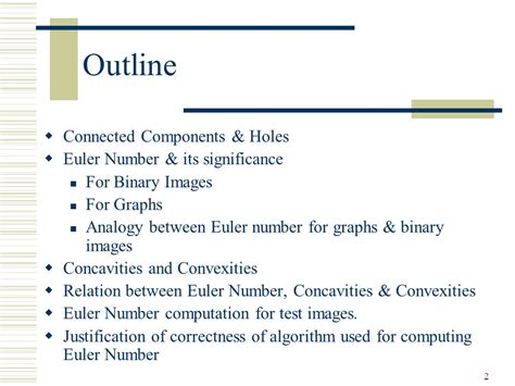 1 Euler Number Computation By Kishore Kulkarni Under The Guidance Of