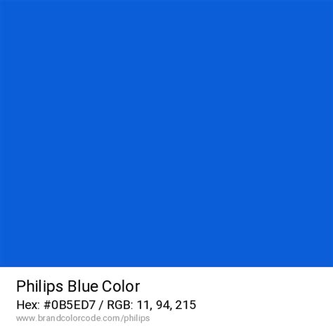 Philips Brand Color Codes