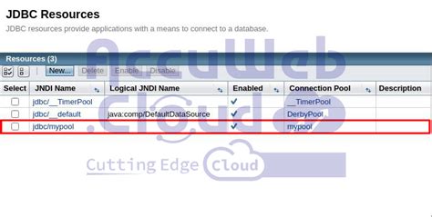 Jdbc Connection With Gassfish Accuwebcloud Guide