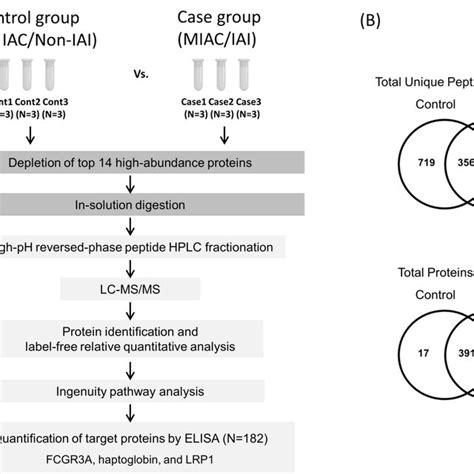 A Schematic Workflow For The Discovery Label Free Lc Ms Ms And