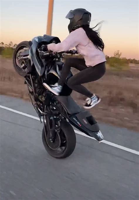 Female Motorcycle Stunt Riders