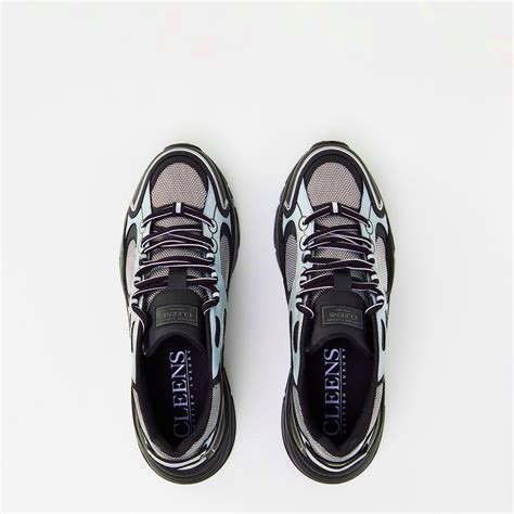 Cleens Mens Leather Pulse Trainers Men Runners Flannels