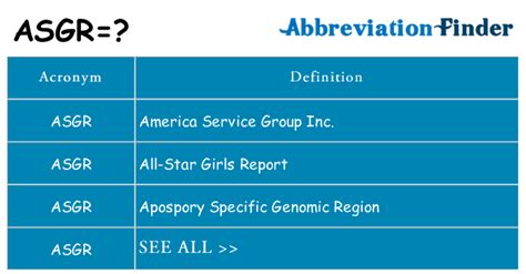 What Does Asgr Mean