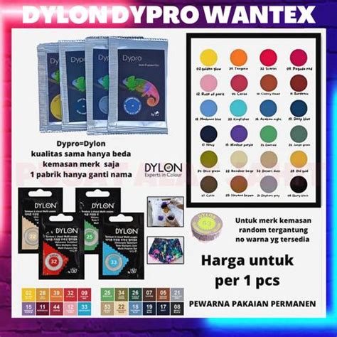 Jual Dylon Dilon Wantek Pewarna Pakaian Tekstil Textile Kain Baju