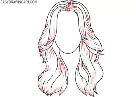 Easy Drawings Of Girls With Long Hair