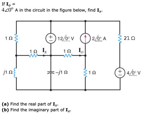 solved if io 4∠0o a in the circuit in the figure