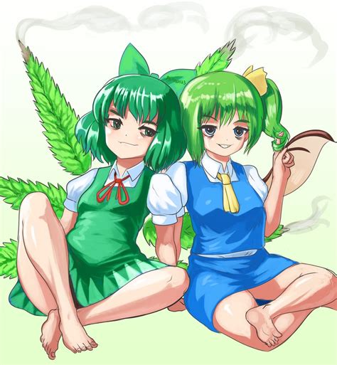 Cirno Daiyousei And Hapa Cirno Touhou Drawn By Profitshame Danbooru