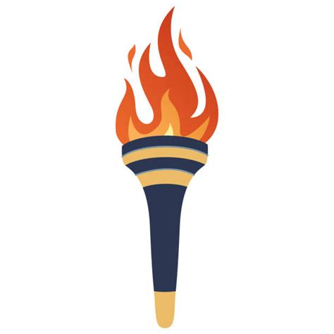 10 Olympic Torch Flame Stock Illustrations Royalty Free Vector