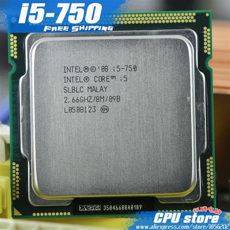 Intel i5 750 cpu, / 2.66GHz / LGA1156 / 8MB /Quad Core / i5 750 ...