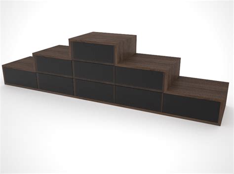 Stepped Storage Unit Cambridge Boatman Furniture