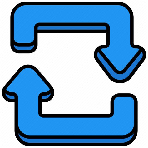 Loop Square Arrow Arrows Direction Ui User Icon Download On