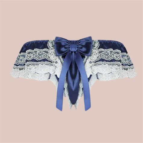 Satin And Lace Tanga Panties House Of Chastity