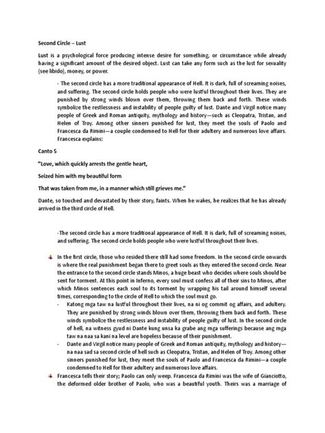 Second Circle Pdf Medieval Italian Literature Religious Belief