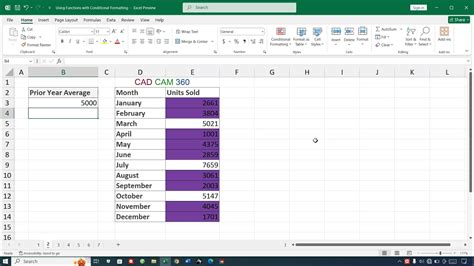 Excel 365 Highlighting Cells Based On The Value Of Another Cell Youtube