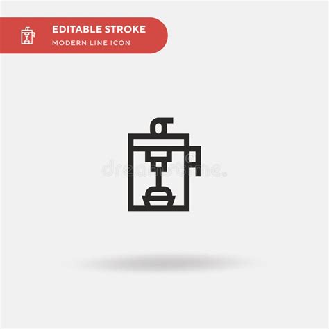 Ice Cream Machine Simple Vector Icon Illustration Symbol Design