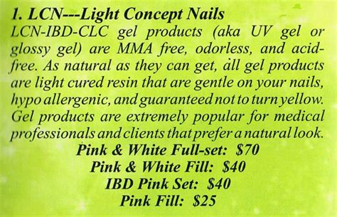 Our Services Light Concept Nails