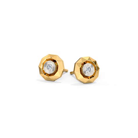 Buy Edgy Spheric Diamond Stud Earrings Online Caratlane