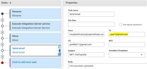 Unable To Send Email In Mft Post Processing Rule Ibm Webmethods Unable To Send Email In Mft Post Processing Rule Ibm Webmethods