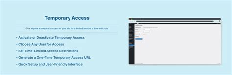 temporary access wordpress plugin
