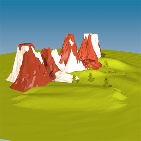 3d File Ladscape Low Poly No2 🏘️ ・3d Printer Design To Download・cults