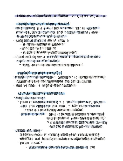 Week 4 Decision Making Framework Canadian Fundamentals Of Nursing On 13 Pg 187 195 103 211