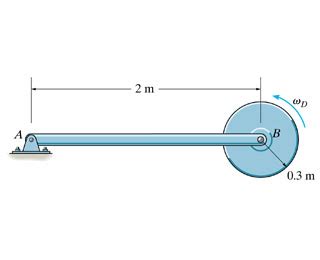 Solved The Kg Rod AB Is Pinned To The Kg Disk The Chegg