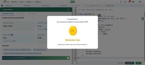 Nagaraj Vk On Linkedin Geekstreak2024 Gfg160 Javaprogramming Geeksforgeeks Codingchallenge