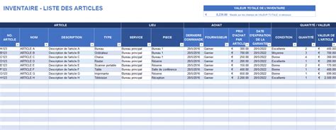 Modèles Gratuits Dinventaire Pour Excel Smartsheet