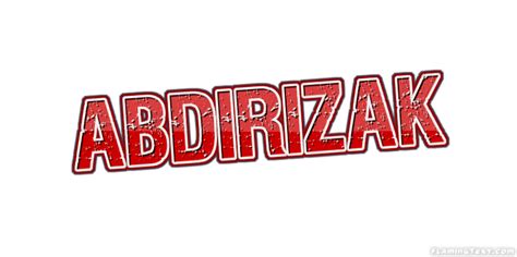 abdirizak logo free name design tool from flaming text