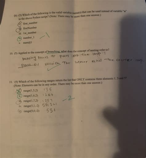 Solved Which Of The Following Is The Valid Variable Names