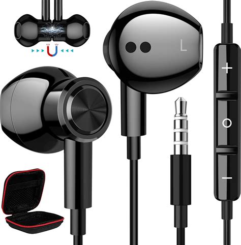 35mm Headphones Wired Earbuds With Microphone Noise