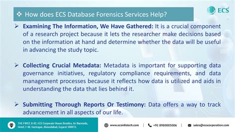 Ppt Forensic Database Recovery Services And Solutions In India Ecs Infotech Powerpoint