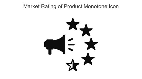 Market Rating Of Product Monotone Icon In Powerpoint Pptx Png And Editable Eps Format PPT