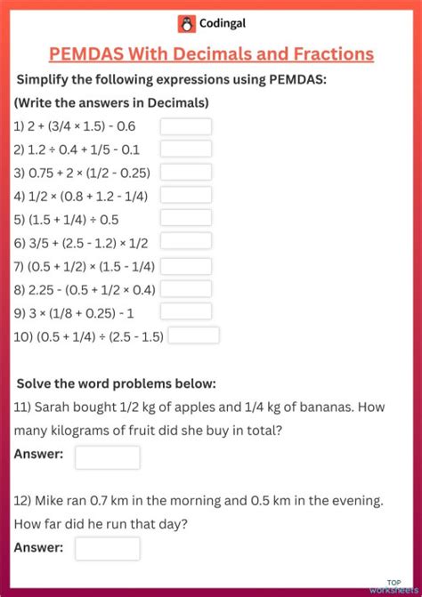 M G05m10l26 Wa02 Pemdas With Decimals And Fractions 4 Interactive