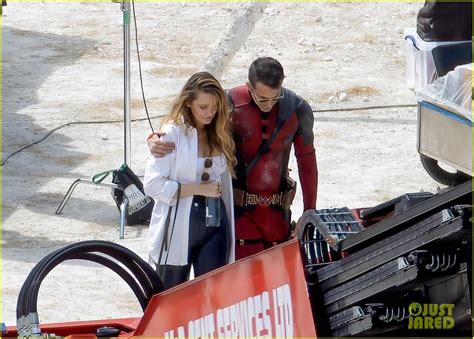 Blake Lively Visits Ryan Reynolds On Set Of Deadpool 3 In London