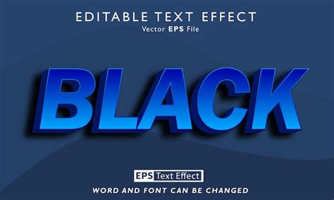 Premium Vector Black Text Effect