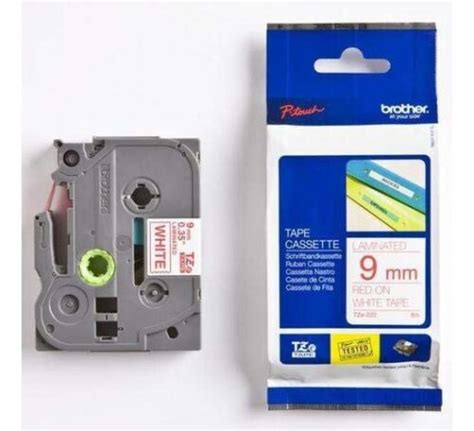 Brother Tape Tze 222 9mm Red On White Price In Kenya Buy Online