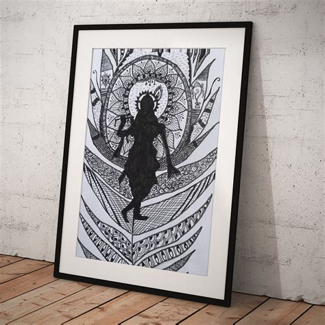 Lord Krishna Mandala Art Art Print By Kiruthika S Pixels