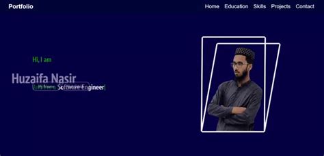 huzaifa nasir on linkedin portfolio webdevelopment tech software