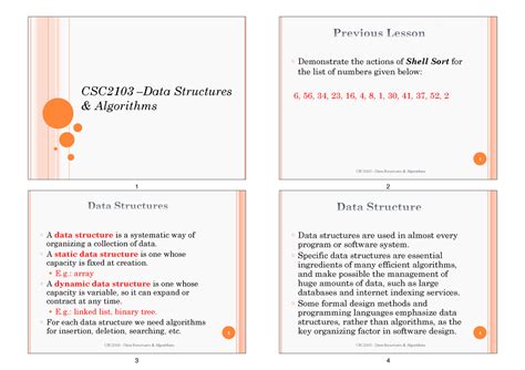CSC2103 Data Structure And Algorithms Lecture 03 CSC2103 Data Structures Algorithms 1 Studocu