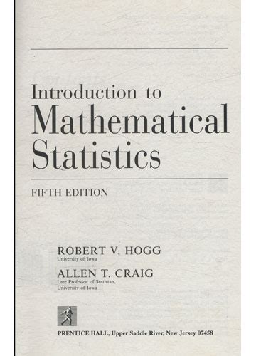 Sebo Do Messias Livro Introduction To Mathematical Statistics